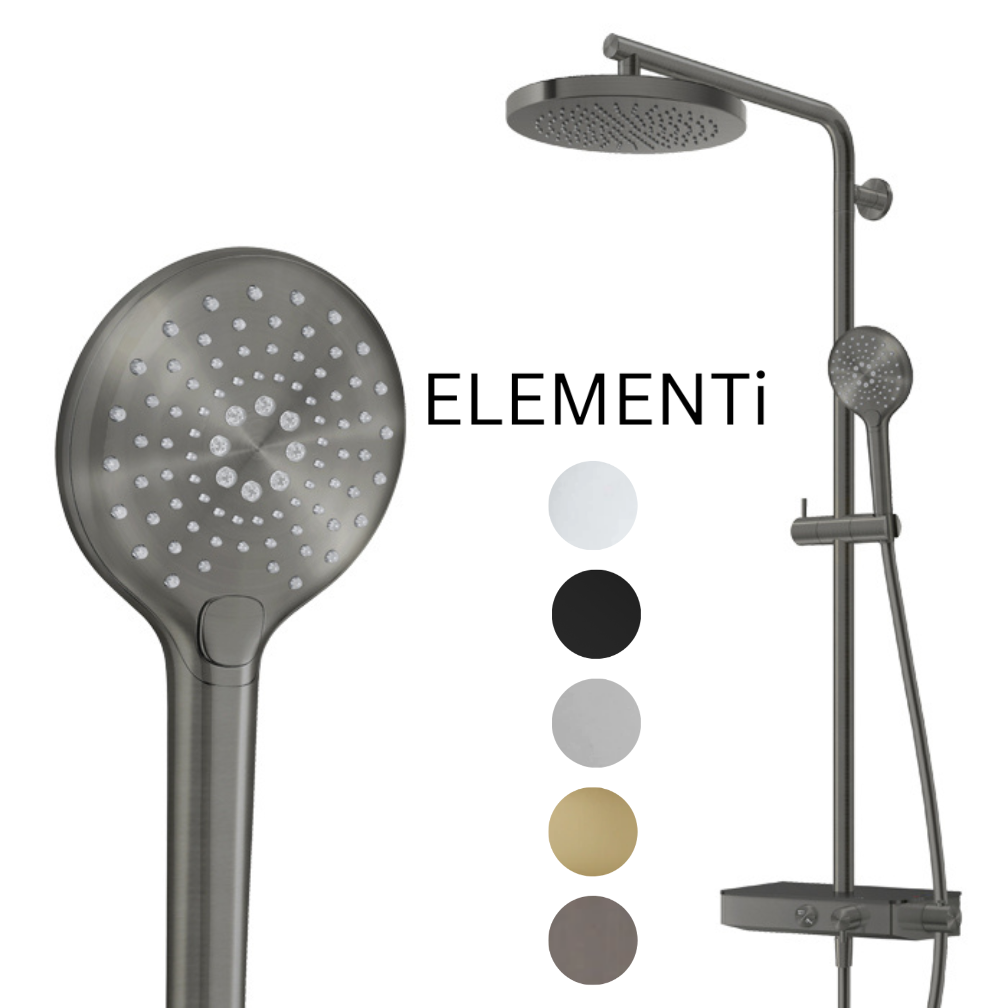 ELEMENTI SPLASH PLUS 3FCT COLUMN SHOWER WITH INTEGRATED THERMOSTATIC S ...