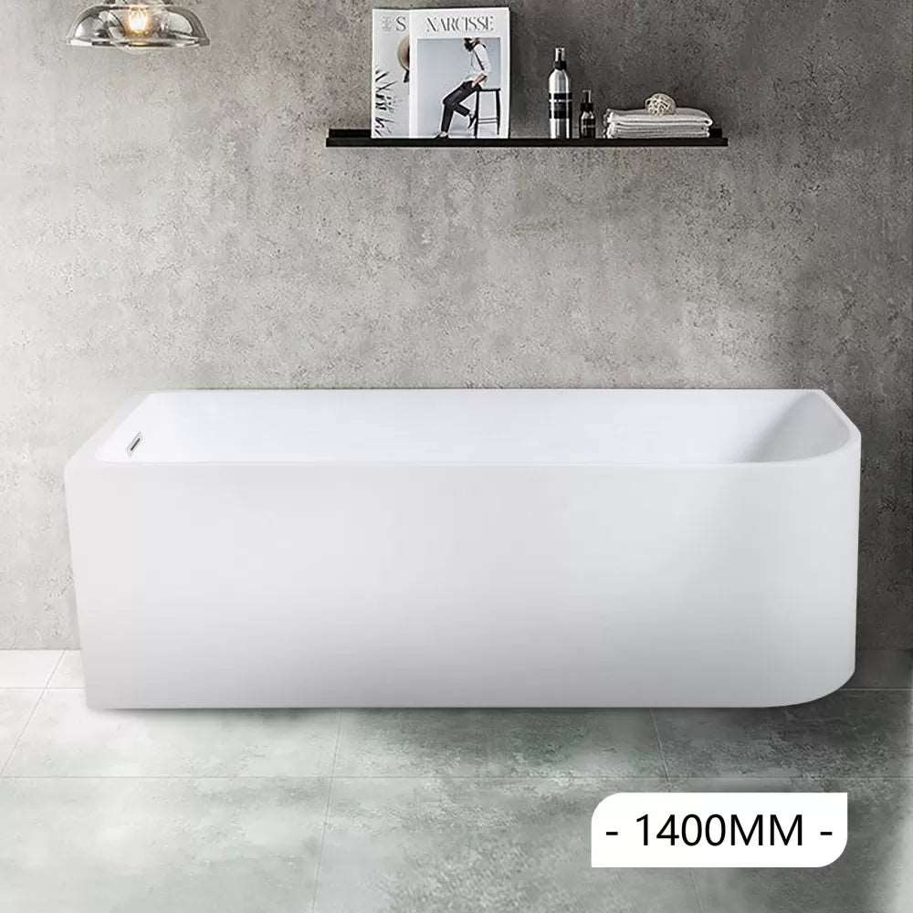 1400MM LEFT CORNER BACK TO WALL FREESTANDING BATH – The Tile Collection™